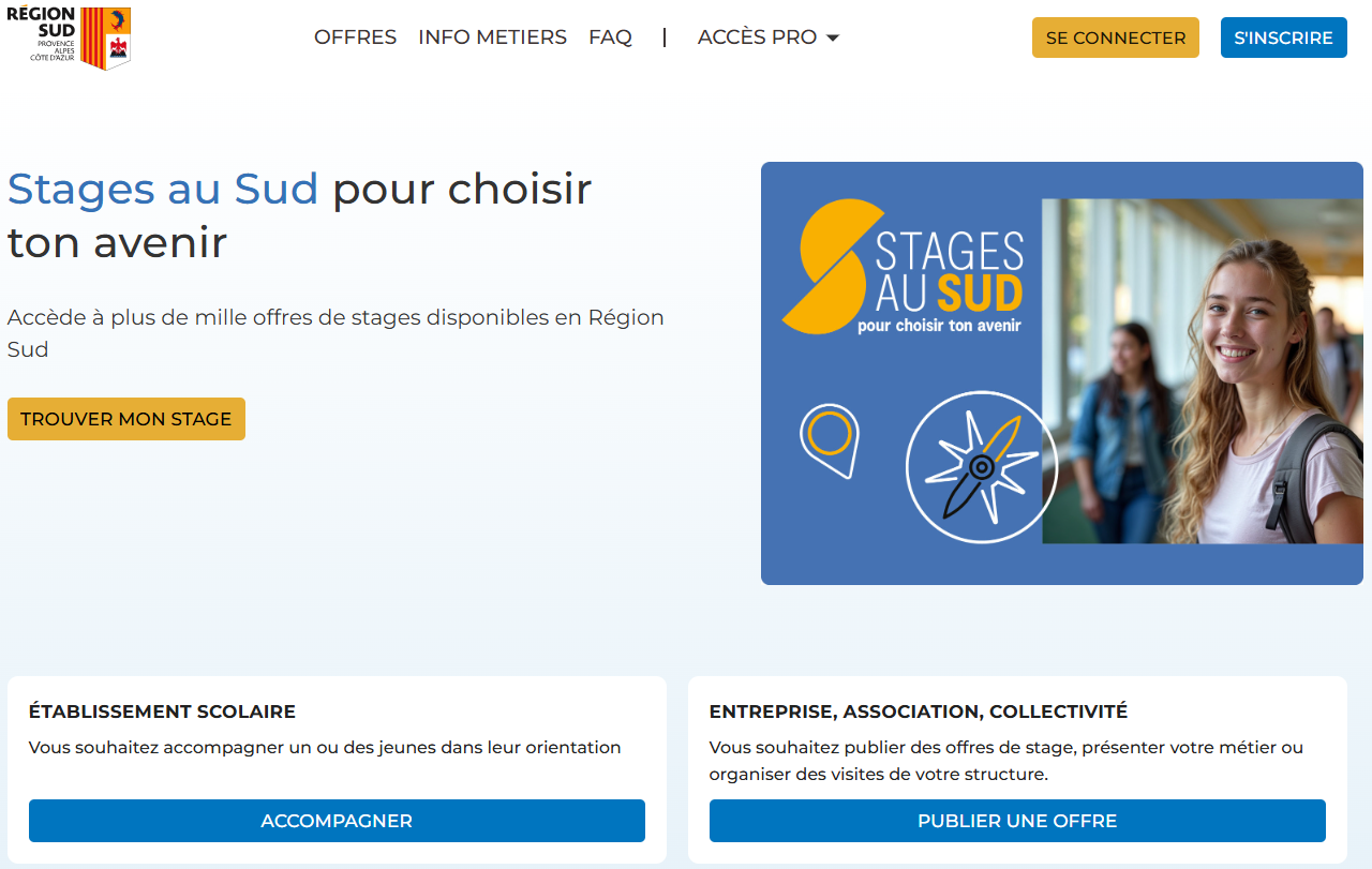 Trouver un stage avec la plateforme Stages au Sud